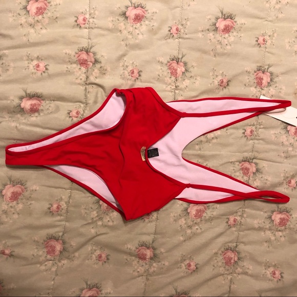 Swim | Chooks La Retro Onepiece M In Bay Red Thong | Poshmark
